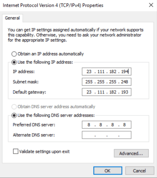 How To Configure TCP/IP Settings in Windows - Hivelocity Hosting