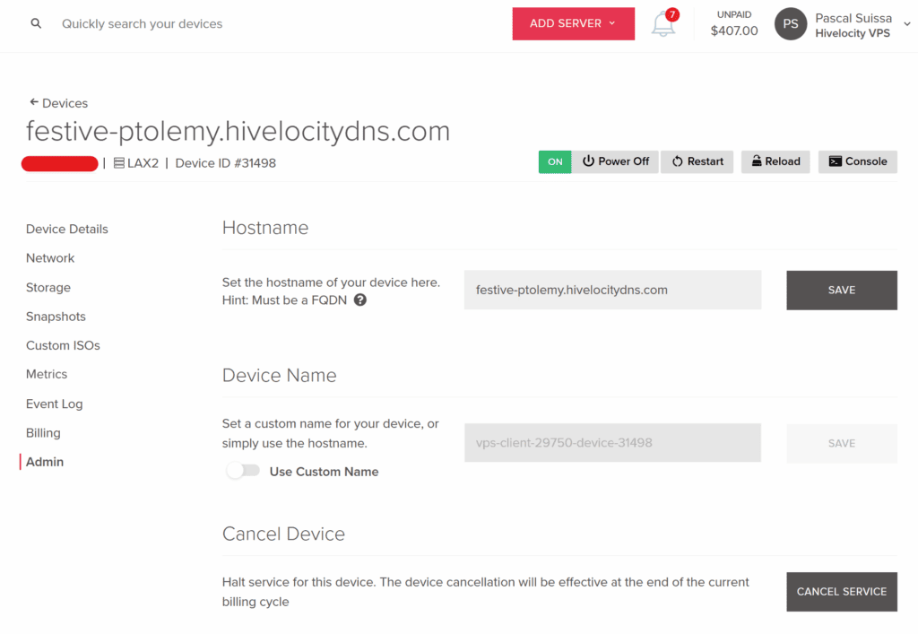 A Guide to the VPS Portal Experience - Hivelocity Hosting