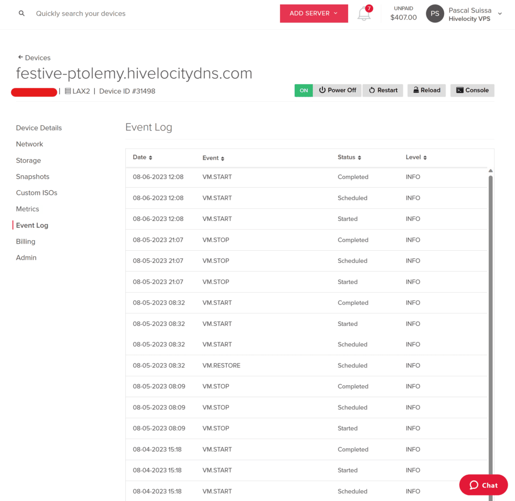 A Guide to the VPS Portal Experience - Hivelocity Hosting